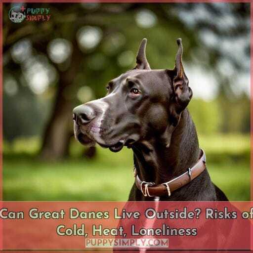 Can Great Danes Live Outside? Risks of Cold, Heat, Loneliness