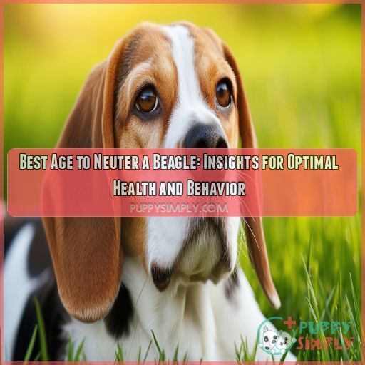 Best age to neuter a beagle: Insights for optimal health and behavior