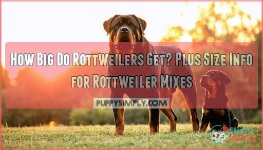 How Big Do Rottweilers Get? Plus Size Info for Rottweiler Mixes