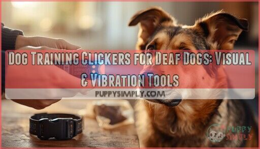 Dog Training Clickers for Deaf Dogs: Visual & Vibration Tools